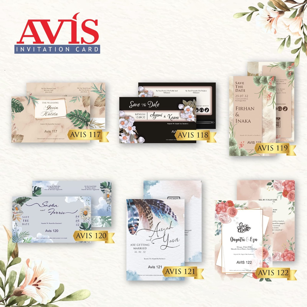 Jual AVIS 117 SAMPAI 122 SURAT UNDANGAN GROSIR AVIS ALL VARIANT ...