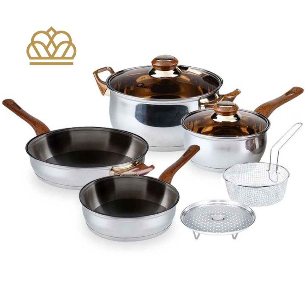 Jual Oxone OX911 Panci Stainless Steel Set 6 pcs kitchen tools | Shopee Indonesia