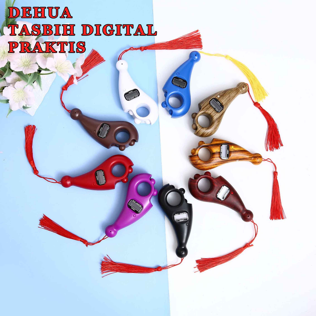 Jual Dehua Tasbih Digital / Alat Tasbih Led Motif Kayu / Perlengkapan ...