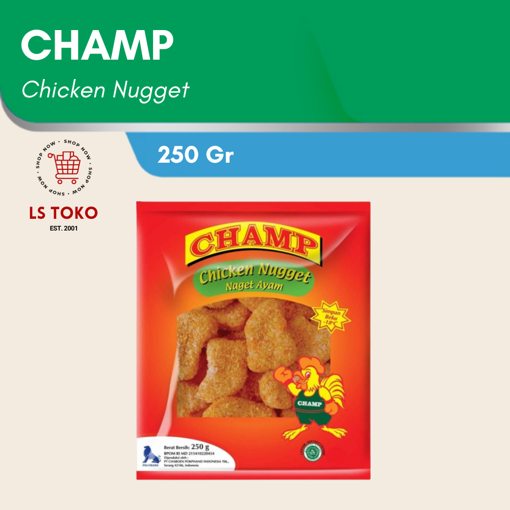 Jual CHAMP Chicken Nugget 250 Gr | Shopee Indonesia