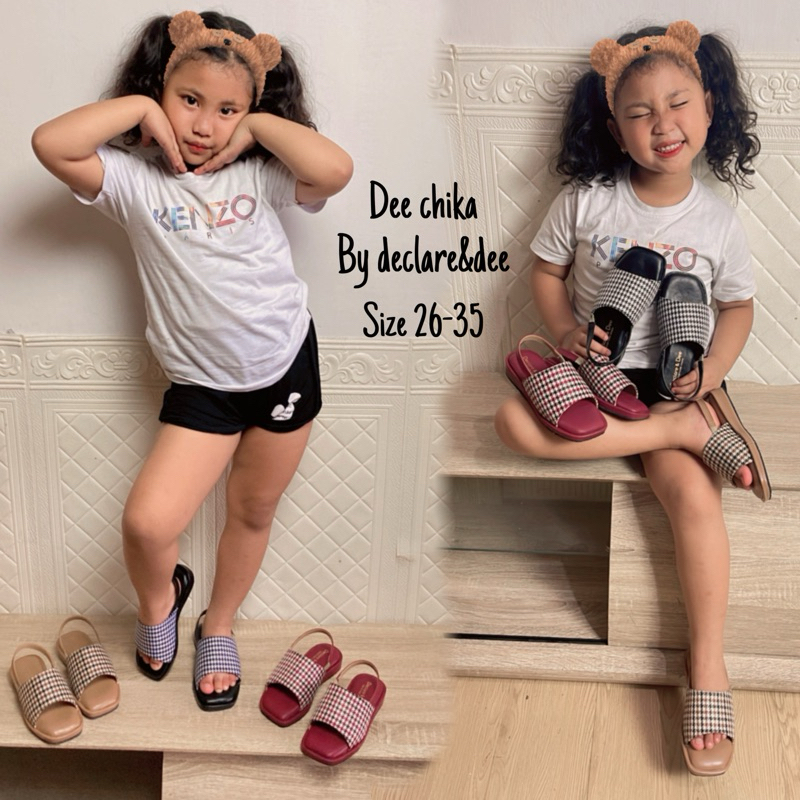 Jual Declare&Dee Dee Chika Sendal Anak Perempuan Flatform Empuk Motif Hs | Shopee Indonesia