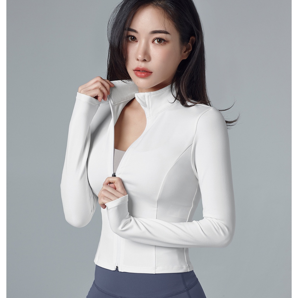 Jual SLIM JAKET SPORT ESSENCE CROP JACKET STL SISA EXPORT J221 | Shopee ...