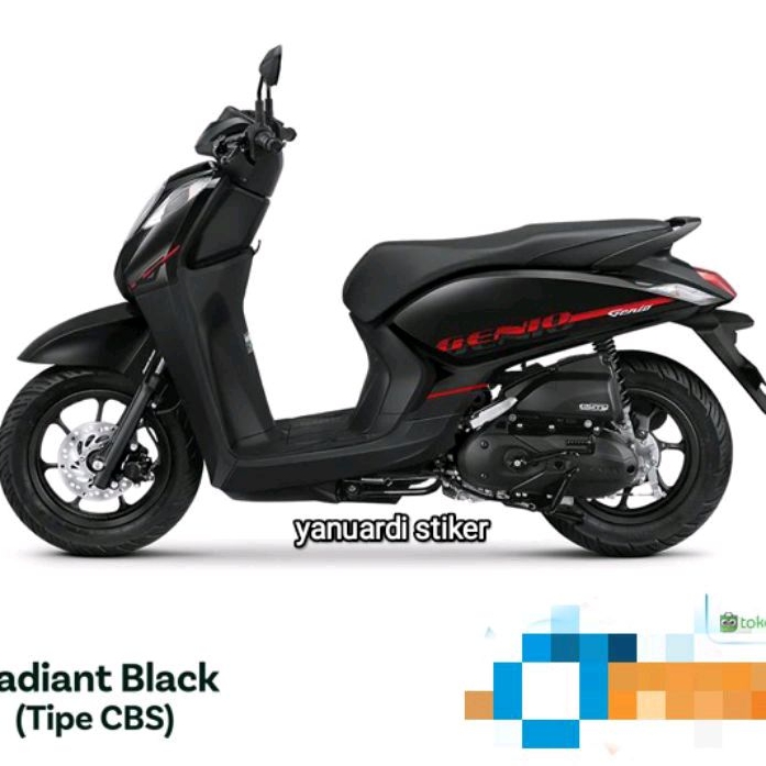Jual STRIPING STIKER LIST STANDAR MOTOR GENIO NEW TAHUN 2023 RADIANT ...