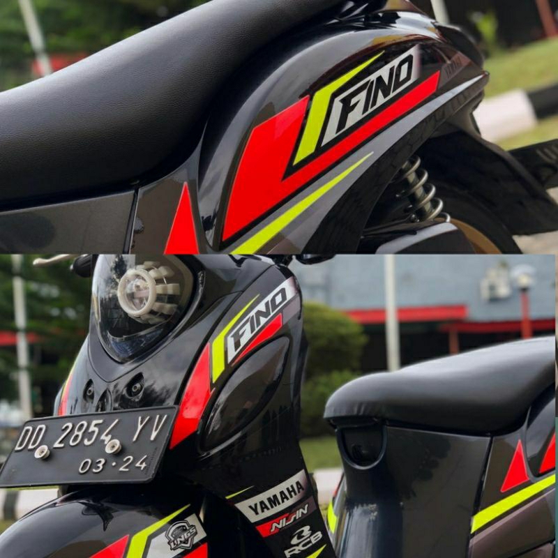 Jual Striping Stiker Decal Motor Yamaha Fino 125 Carbu Fi Full Body ...
