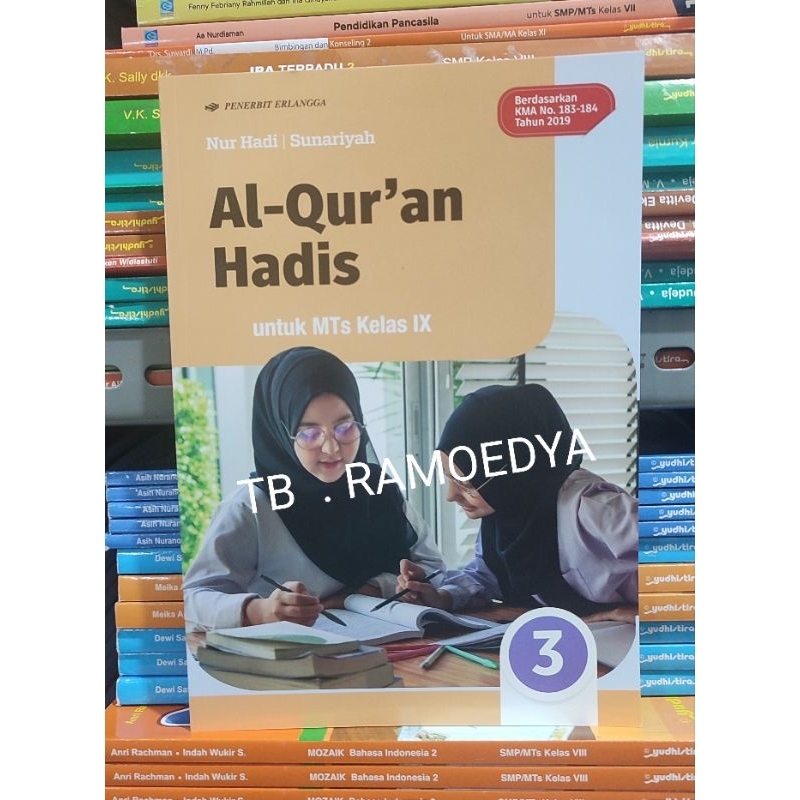 Jual Buku Al-Qur'an Hadis MTs kelas IX Penilaian Erlangga | Shopee Indonesia