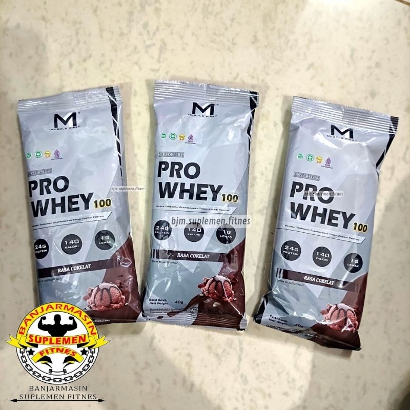 Jual M1 Pro Whey 100 Muscle First 1 Sachet 40gr Eceran Whey Protein ...