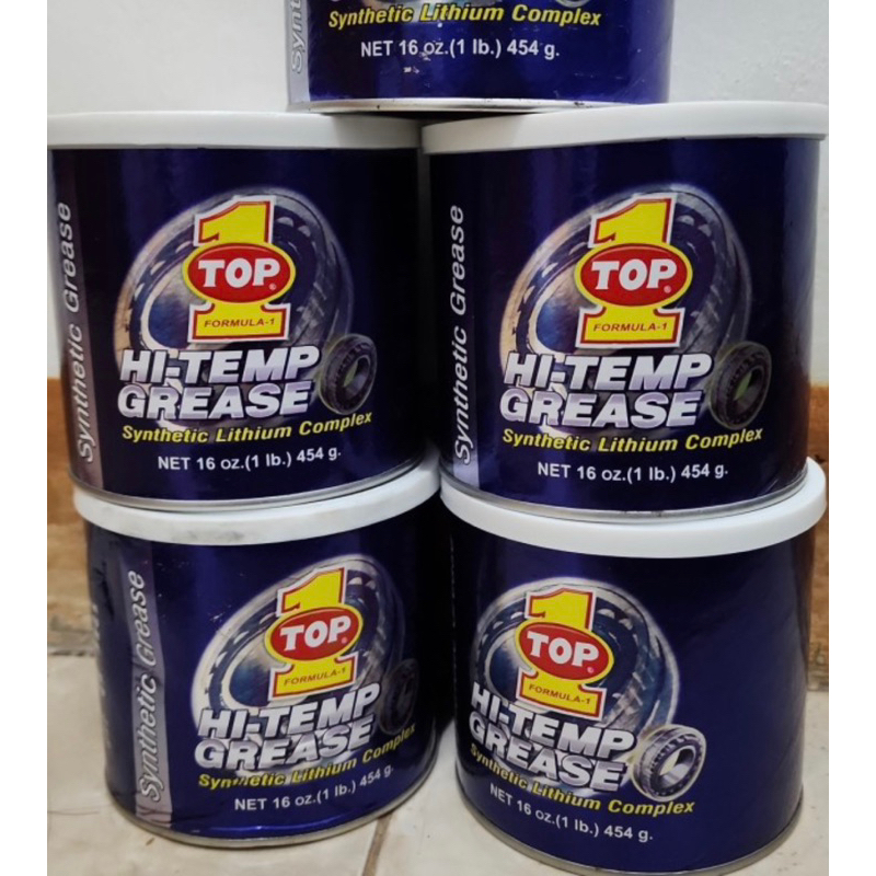 Jual Top One Hi-Temp Grease Synthetic Lithium Complex 454 Gr ORIGINAL ...