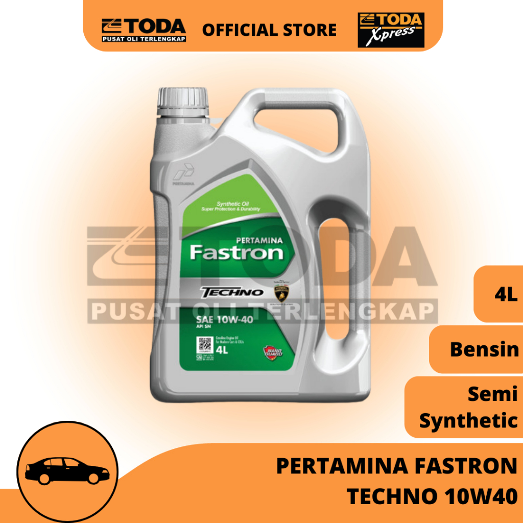 Jual Pertamina Fastron Techno SAE 10W40 API SN 4L Oli Mesin Mobil ...