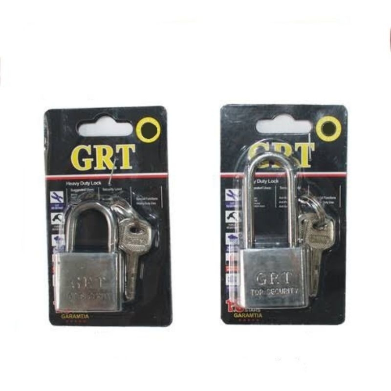 Jual Gembok Putih Chrome GRT 40mm Pendek Panjang | Shopee Indonesia