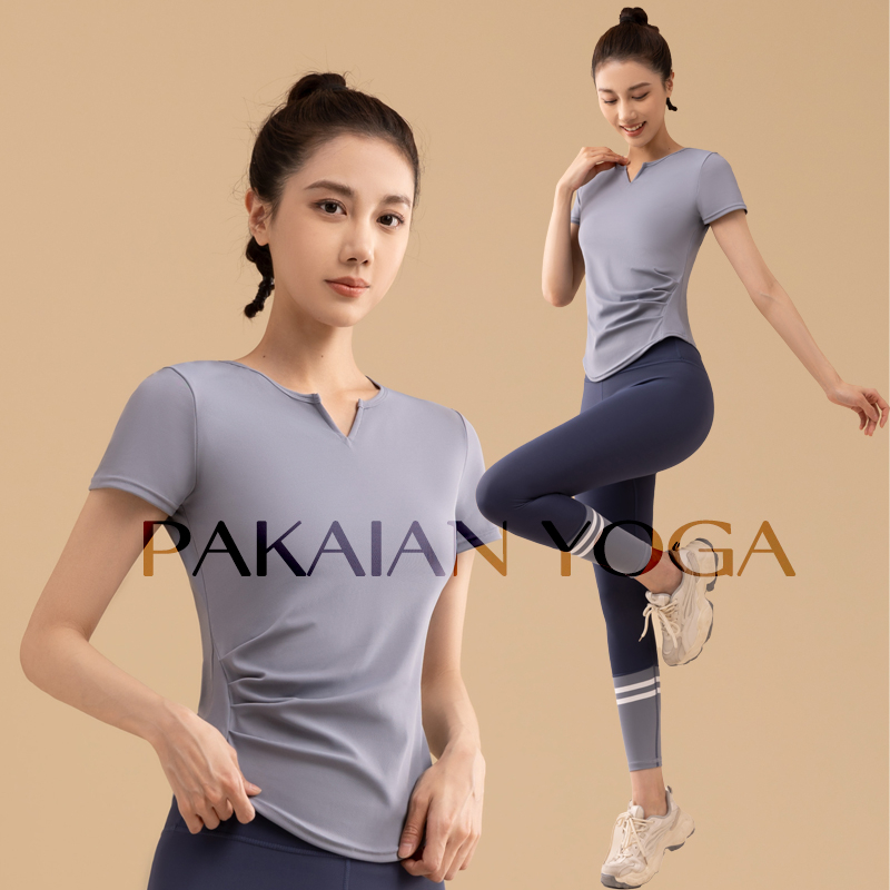Jual DIQIAN - Baju Olahraga Wanita Atasan Olahraga Wanita Kaos Lengan Pendek Crop Olahraga yoga ...