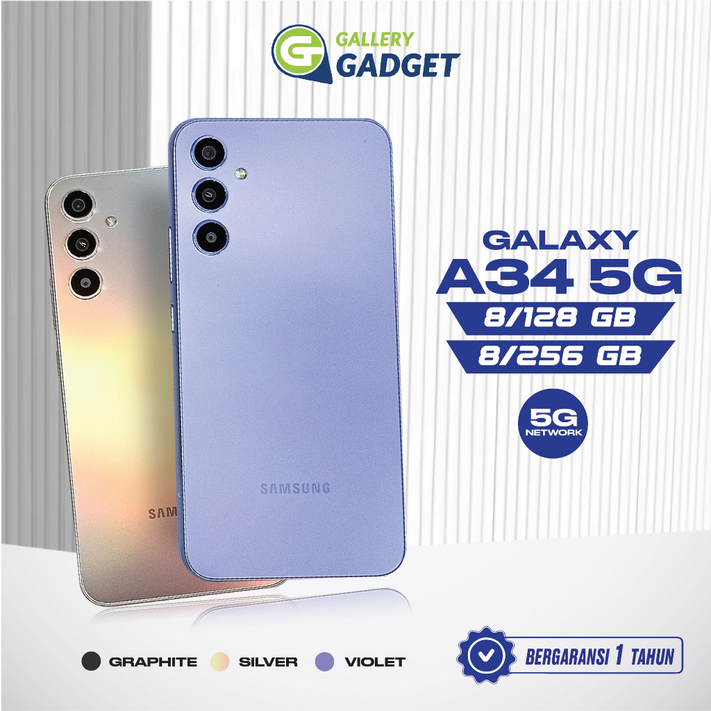 Jual Samsung Galaxy A34 5G 8/128 8/256 GB RAM 8 ROM 128 256 8GB 128GB 256GB SEIN HP Android ...