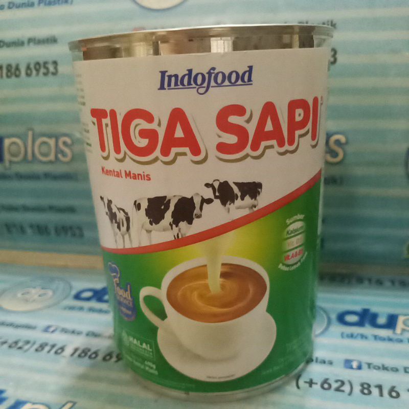 Jual Susu Tiga Sapi Indofood Krimer Kental Manis 3 Sapi 490 gram ...