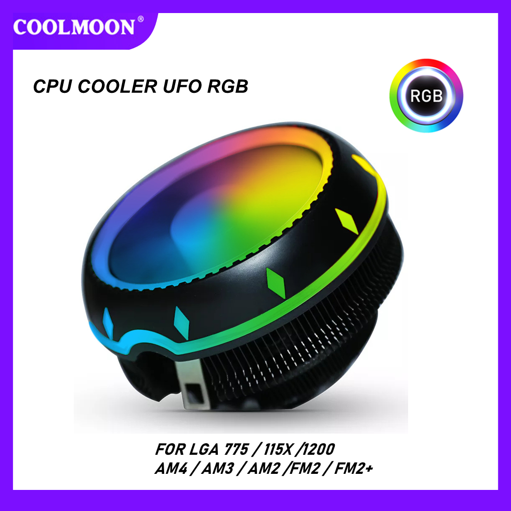 Jual CPU FAN COOLER COOL STORM UFO RGB FOR INTEL DAN AMD FAN PROCESSOR ...