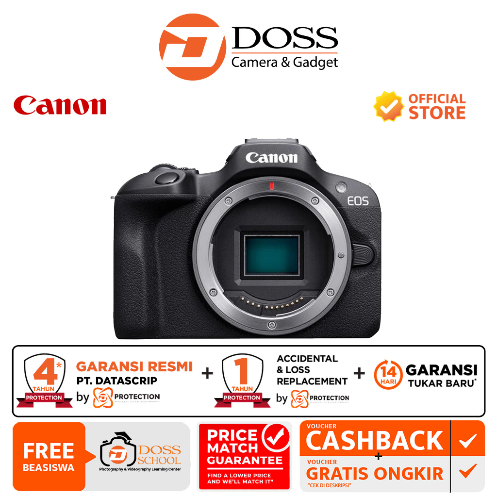Jual Canon EOS R100 Body Only Mirrorless Camera Canon EOS R 100 EOS R100 | Shopee Indonesia