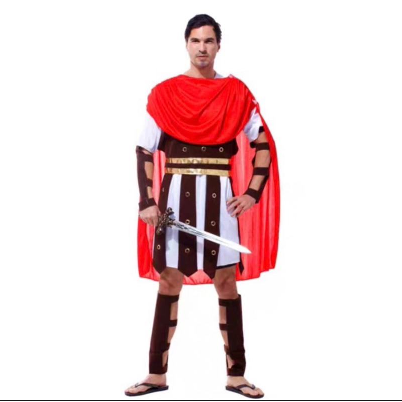 Jual kostum tentara perang raja romawi | roman gladiator man costume ...