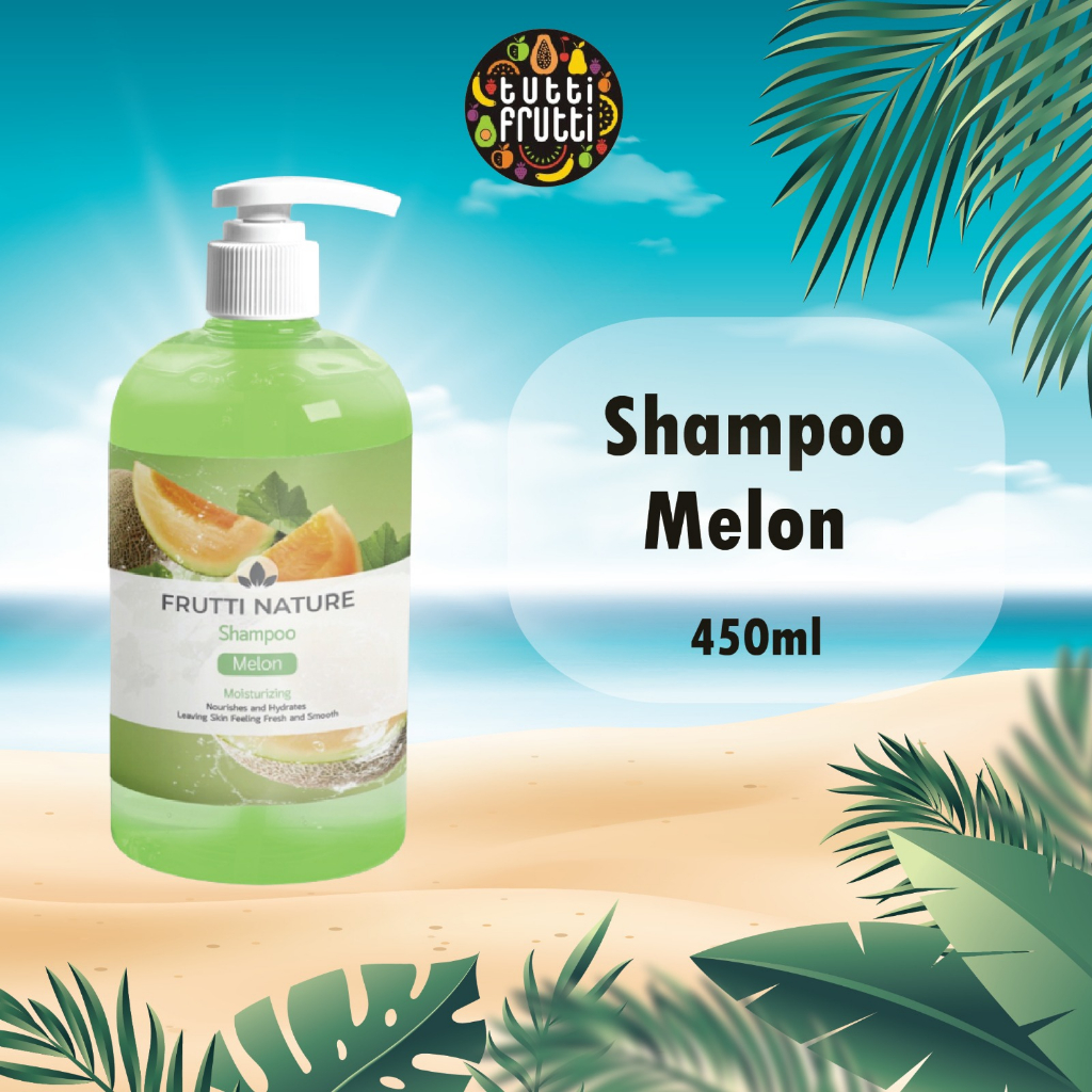 Jual Frutti Nature Shampoo Melon 500ml Shampoo Extract Buah Melon ...
