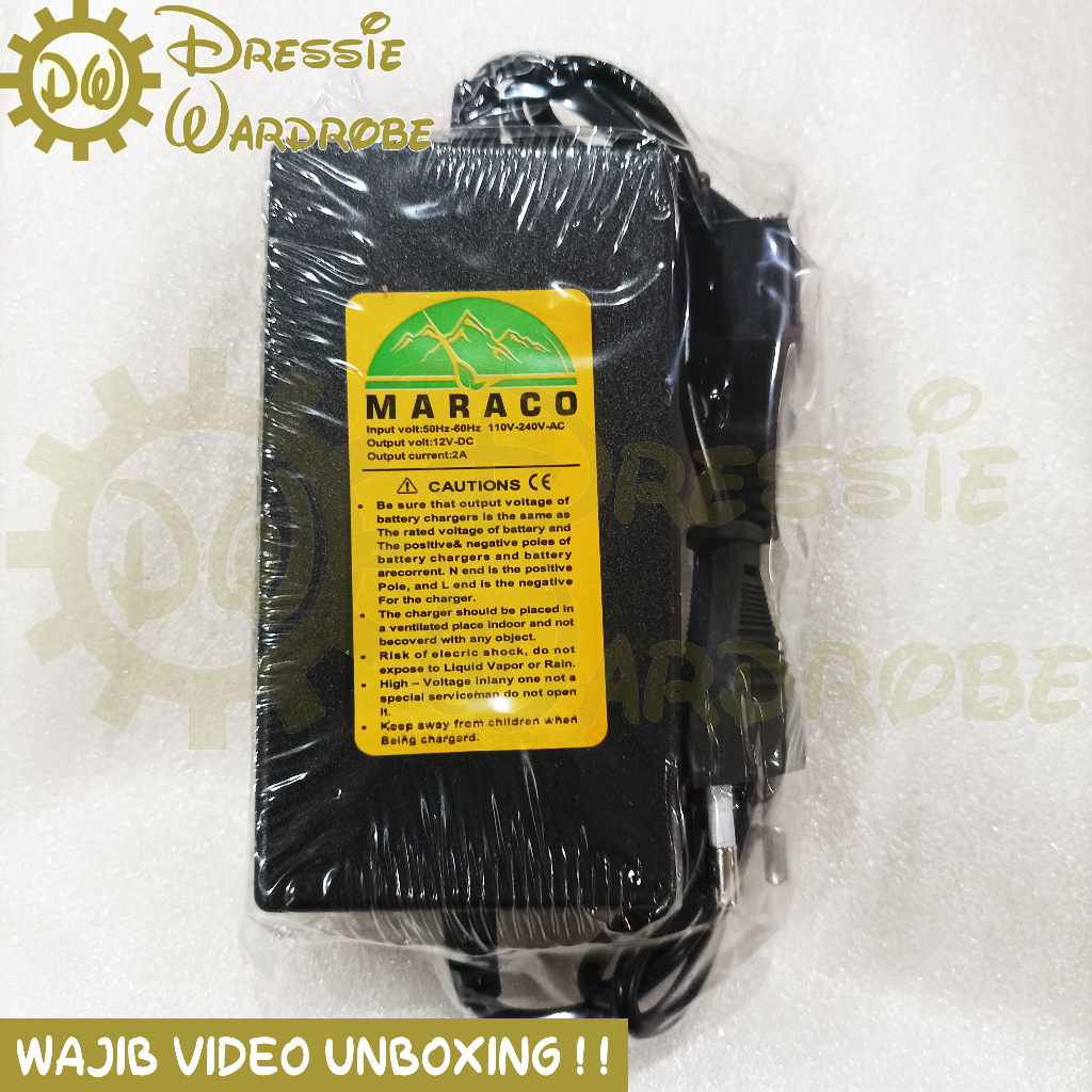 Jual Charger Baterai Adaptor DC Pompa Hama Sprayer Elektrik 12V 2A merk ...