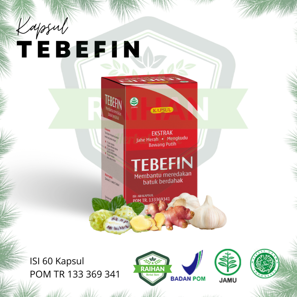 Jual Kapsul Tebefin Griya Herba Obat TBC Ampuh Dan Batuk Menaun Herbal ...