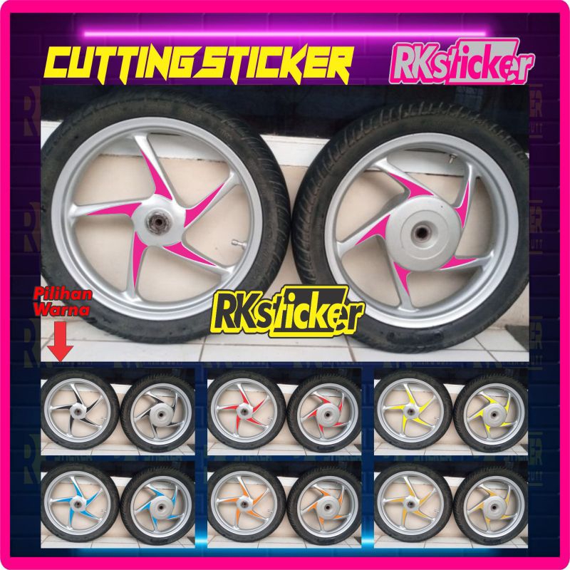 Jual Stiker Cutting Velg Beat fi beat karbu vario 110 led Ala X- MODE ...