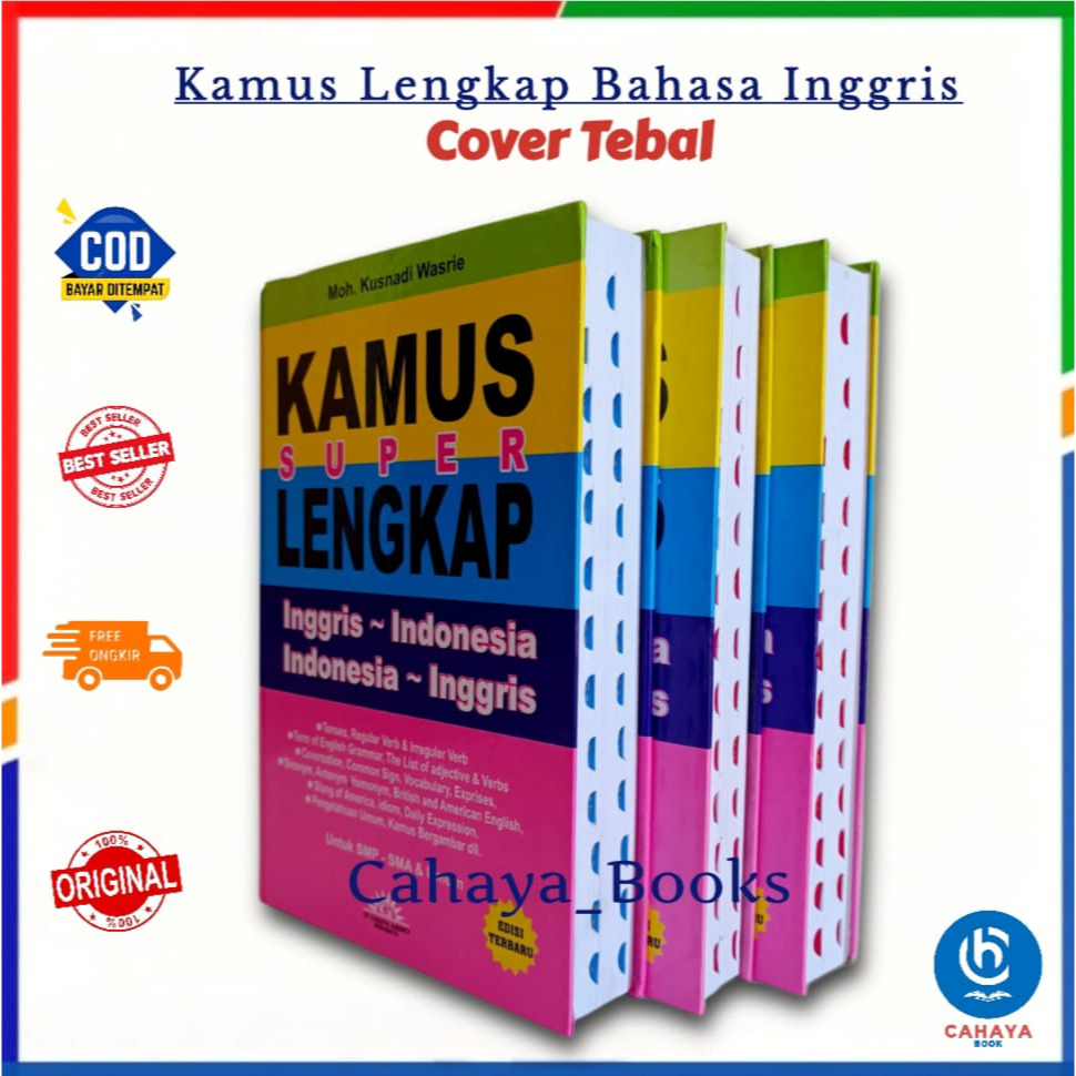Jual Kamus Bahasa Inggris Super Lengkap Hard Cover ( Inggis Indonesia ...