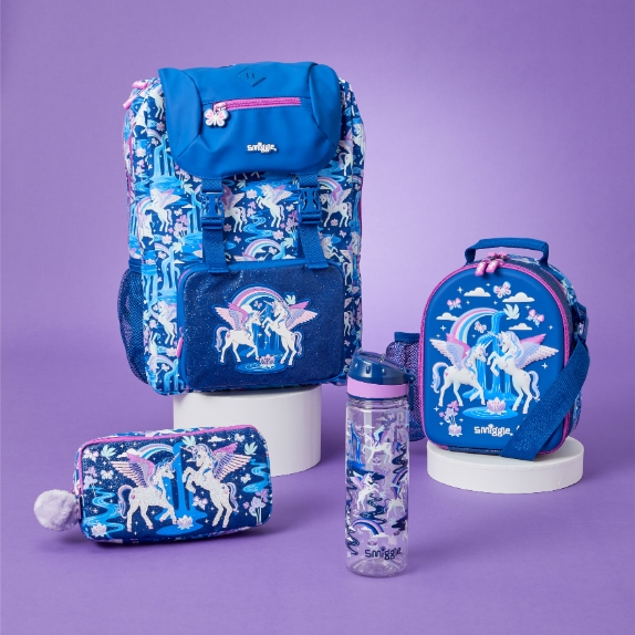 Jual Ransel Anak Smiggle Away Foldover navy pegasus Backpack | Shopee ...
