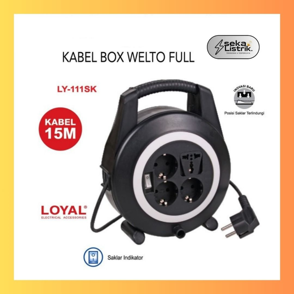 Jual Kabel Olor Listrik Loyal LY-111 SK 15 Meter SNI GROSIR | Shopee ...