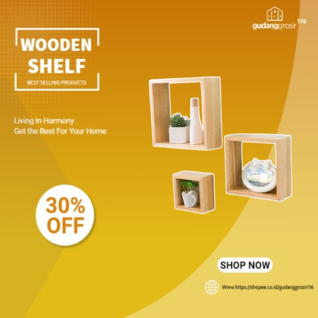 Jual Rak Dinding Minimalis / Rak Serbaguna / Rak Simple / Rak Kayu ...