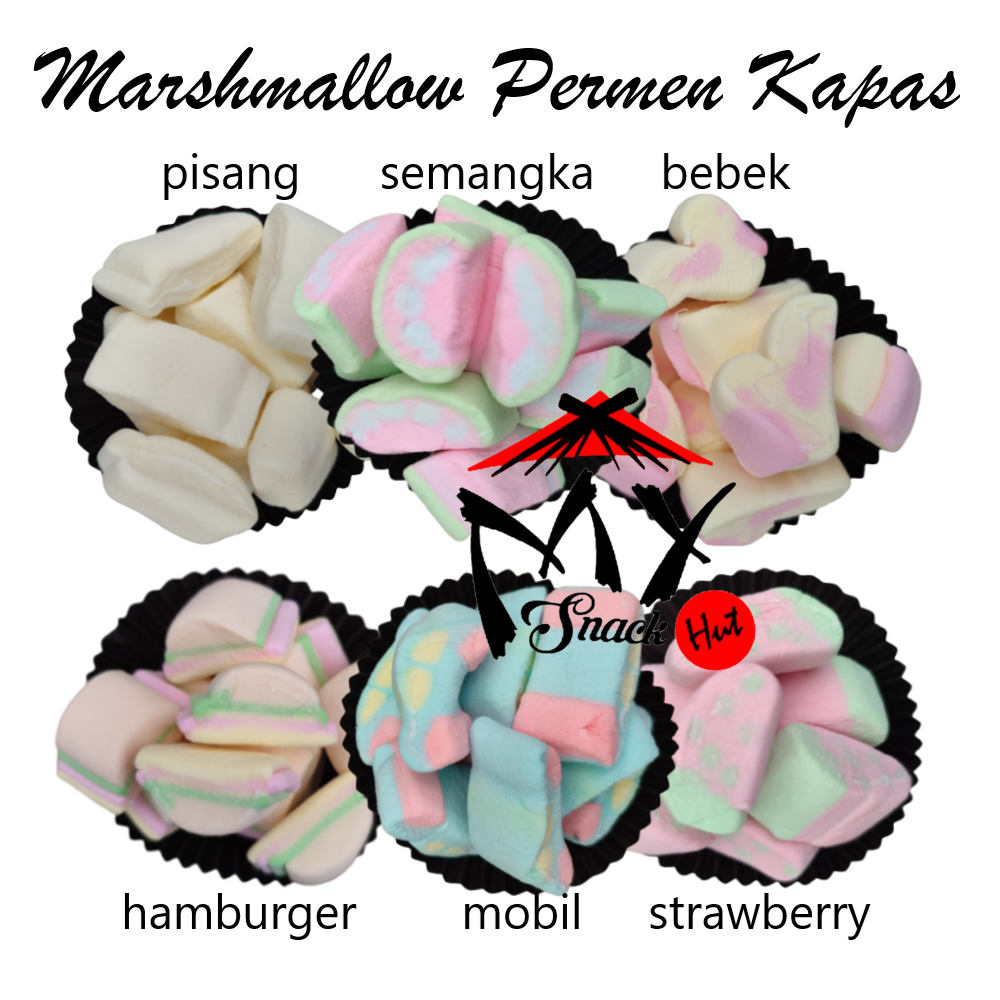 Jual MARSHMALLOW MARSMELOW MASMELO TOPPING BENTUK BUAH MOBIL TWIST ULIR ...