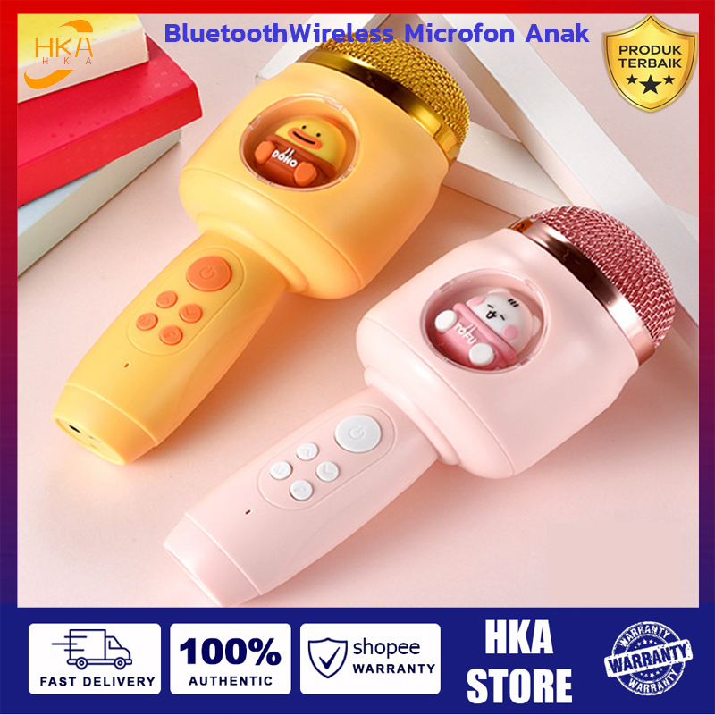 Jual Anak Mic Wireless Microfon Anak Bluetooth Model Kartun Karaoke ...