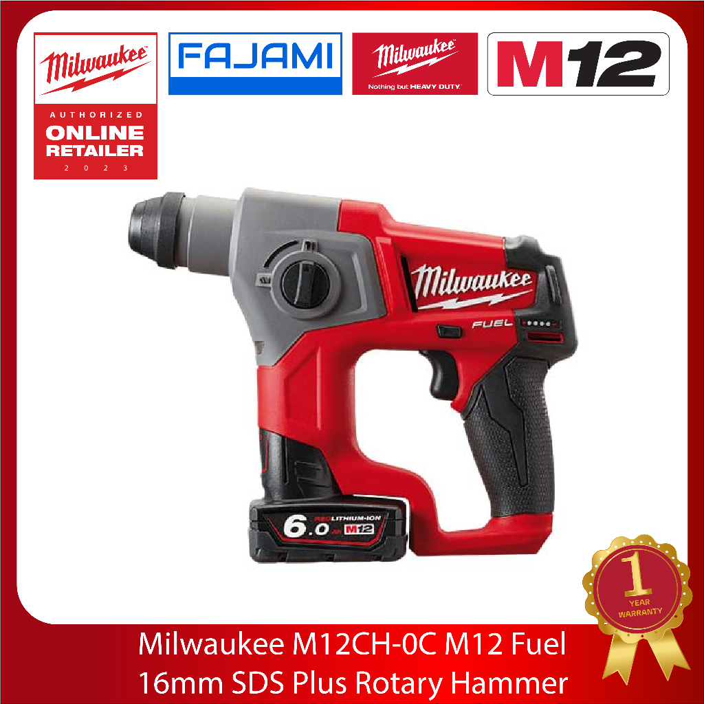 Jual Milwaukee M12CH-0C M12 Fuel 16mm SDS Plus Rotary Hammer | Shopee ...