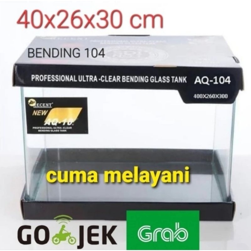 Jual aquarium bending 104 bending 40 cm glass tank | Shopee Indonesia