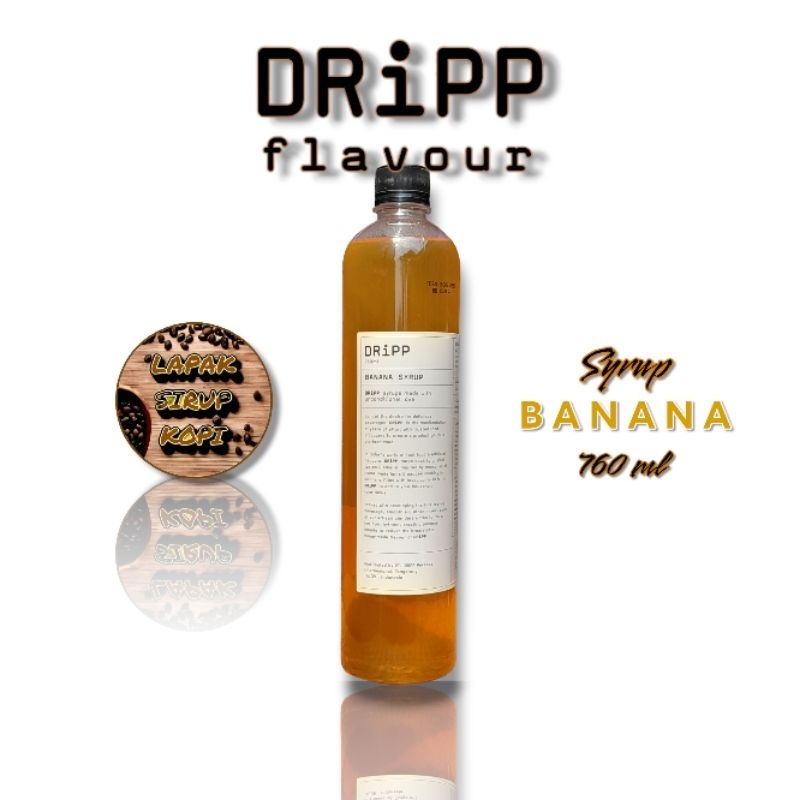 Jual Dripp - Banana syrup 760ml - sirup minuman rasa pisang | Shopee ...