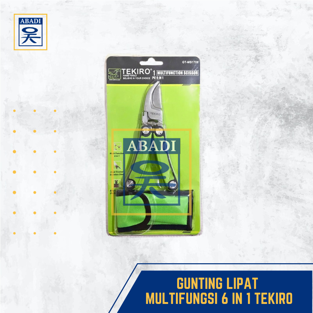 Jual GUNTING LIPAT MULTIFUNGSI 6 IN 1 TEKIRO | Shopee Indonesia