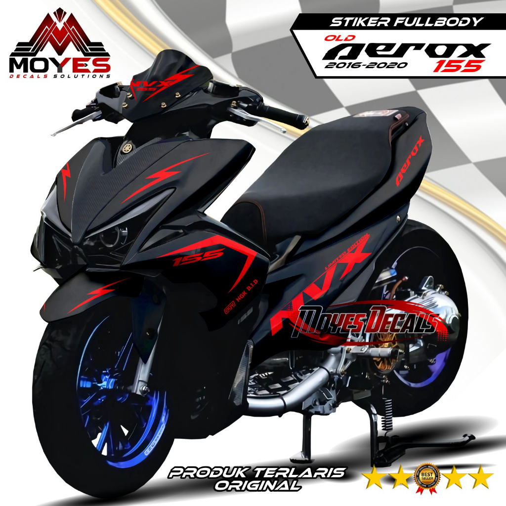 Jual Decal Sticker Yamaha Aerox 155 Old Fullbody Decal stiker Aerox 155 ...