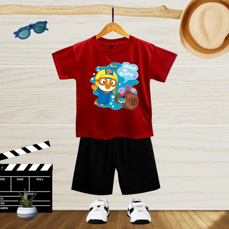 Jual KAOS SETELAN ANAK ANAK GAMBAR VIRAL KARTUN RORO PRETTY SABLON DTF ...