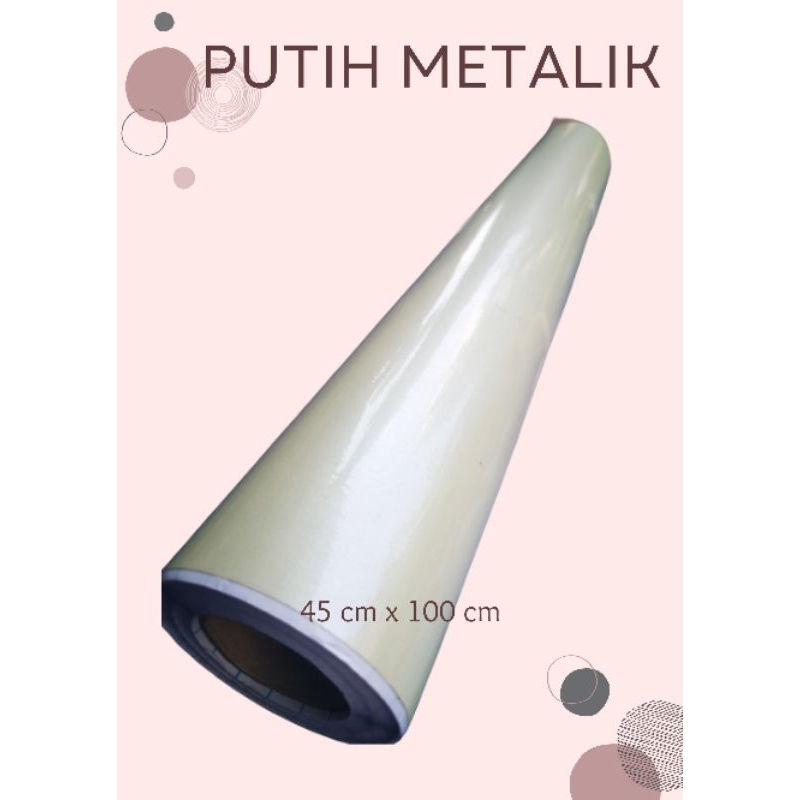 Jual STIKER SKOTLITE / STIKER MOBIL/ STIKER MOTOR PUTIH METALIK 45CM X ...