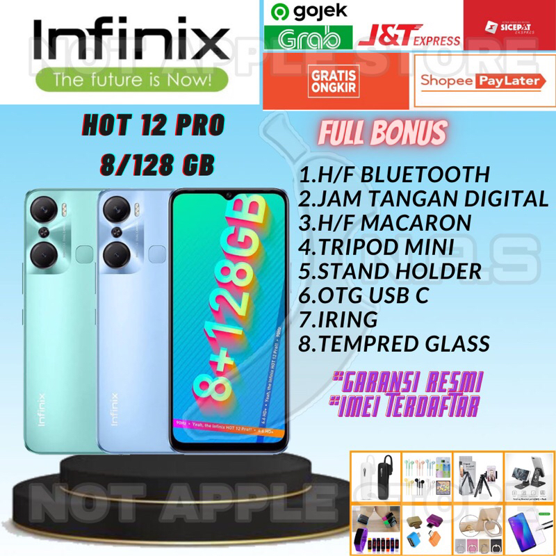 Jual INFINIX HOT 12 PRO RAM 8/128GB NEW BARU GARANSI RESMI | Shopee ...