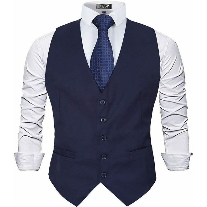 Jual rompi jas formal basic pria wanita/rompi formal hotel/rompi vest ...