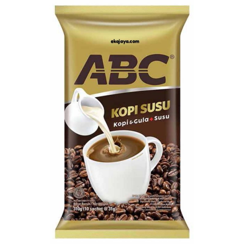 Jual Abc Kopi Susu Instant Gula Aren / Kopi Susu (1 Renceng Isi 10 ...