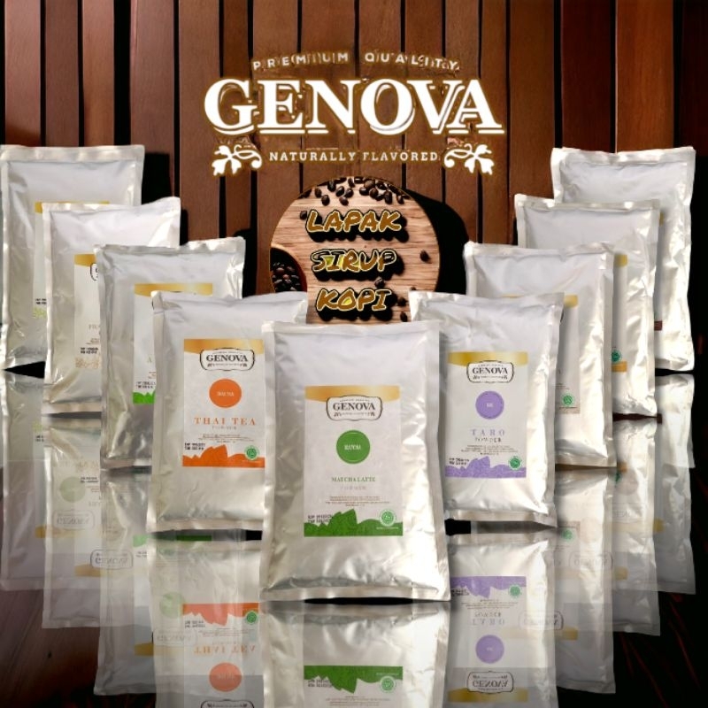 Jual Genova Powder All Varian 1 kg-bubuk minuman merk Genova Semua Rasa ...