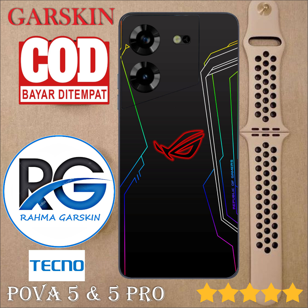 Jual COD GARSKIN SKIN TECNO POVA 5 - TECNO POVA 5 PRO MOTIF ROG ...