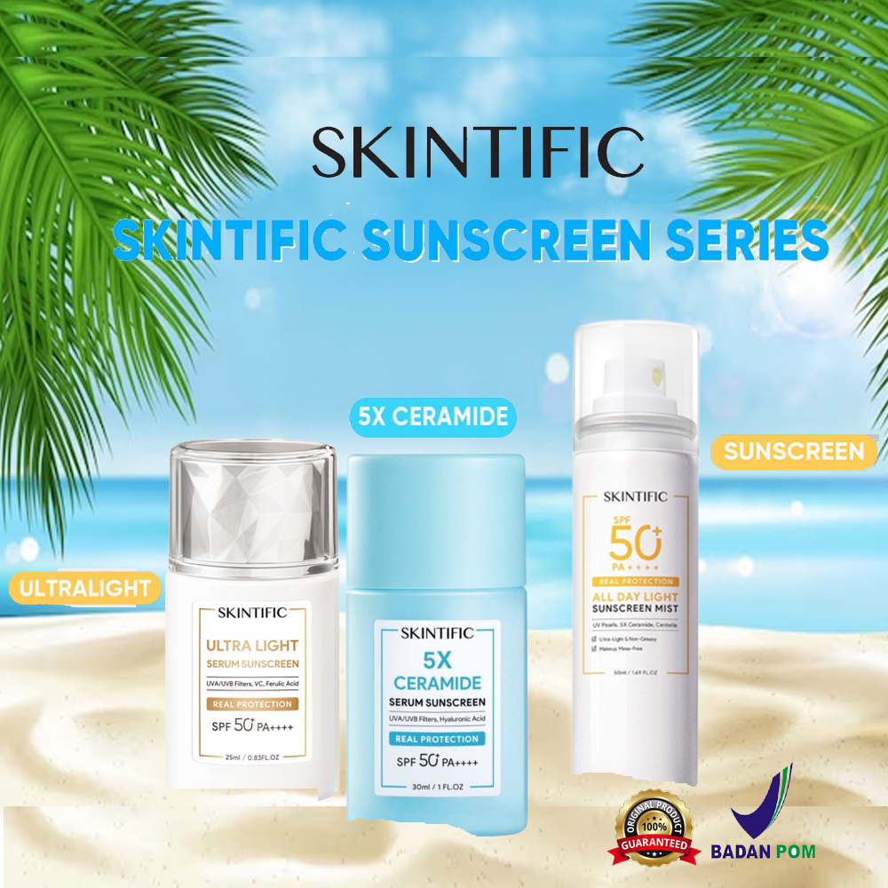 Jual Skintific Sunscreen SPF 50+ PA++++ Series | Serum Sunscreen | 5x ...