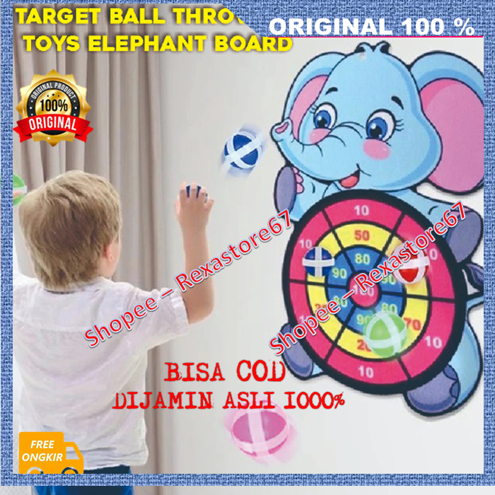 Jual Target Ball Throwing Toys Elephant Board Mainan Edukatif Melatih ...