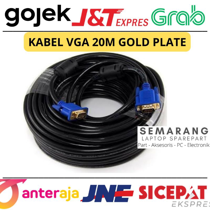 Jual KABEL VGA 20M High Quality Gold Plate Panjang Cable 20 m Meter Murah | Shopee Indonesia