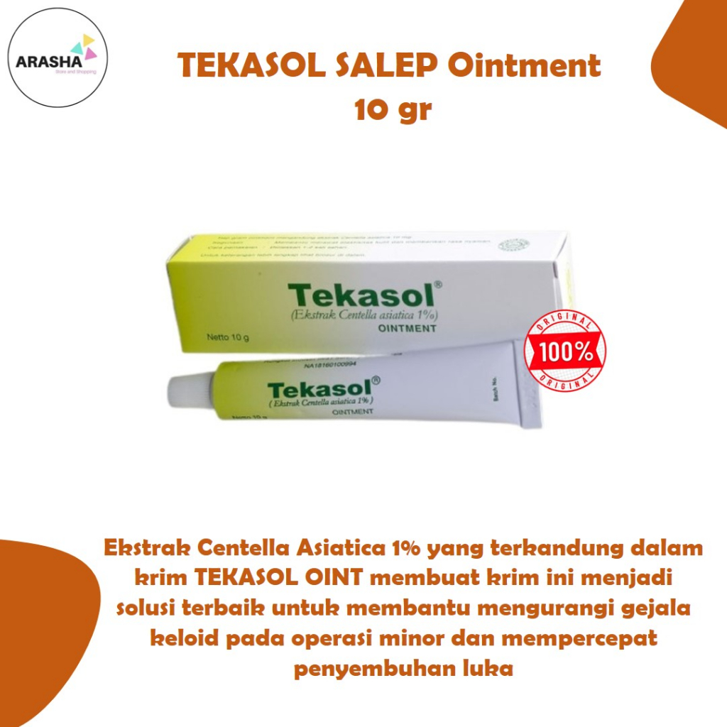 Jual TEKASOL SALEP Ointment 10 gr krim Menyamarkan bekas luka, scar ...