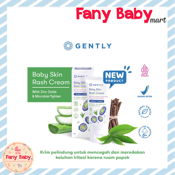 Jual GENTLY BABY SKIN RASH CREAM | KRIM PEREDA RUAM POPOK PADA BAYI ...