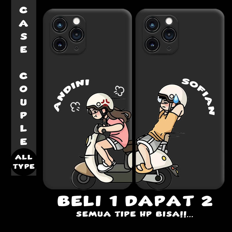 Jual [CMC-02] Custom Couple Nama Kamu & Pasangan Kamu Beli 1 Dapat 2 Case Kamera protek For OPPO ...