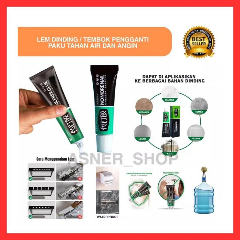 Jual lem pengganti paku tembok lem superkuat serbaguna kuat lem glue ...