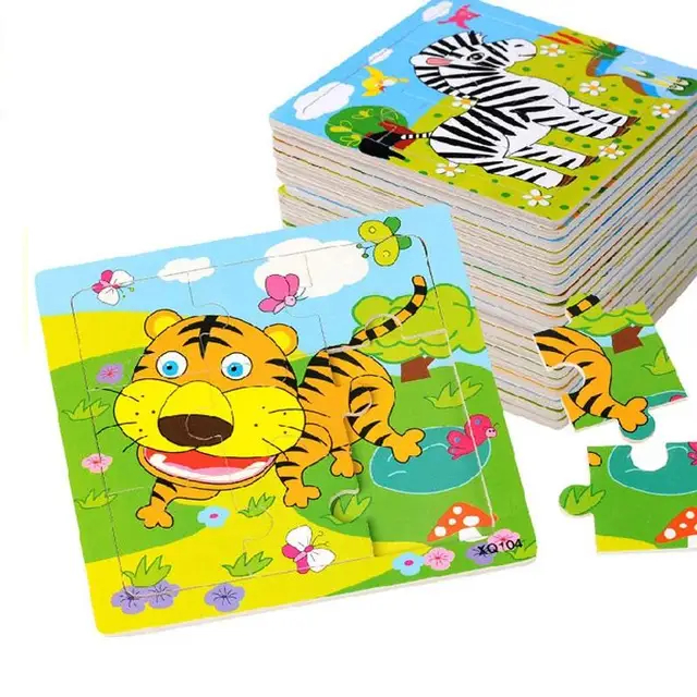 Jual Jigsaw Puzzle Background 9 Kepingan Mainan Edukasi Montessori Anak ...