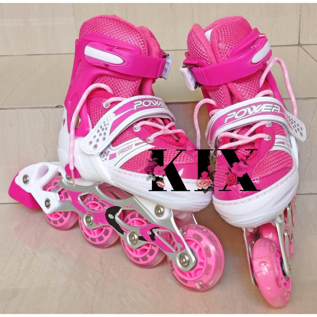 Jual KIX Sepatu Roda Anak Inline Skate Merk POWER / Inline Skate Shoes ...